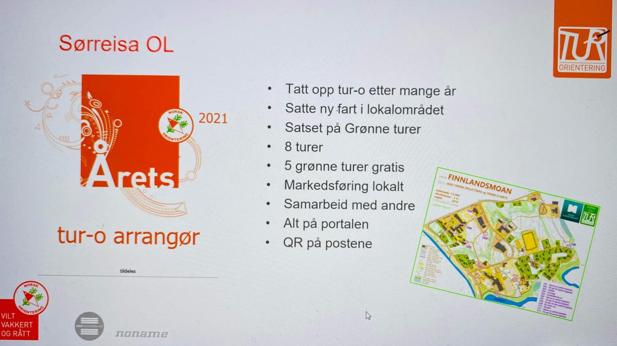 Sørreisa O-lag kåret til årets tur-o arrangør i Norge! | Sørreisa O-lag